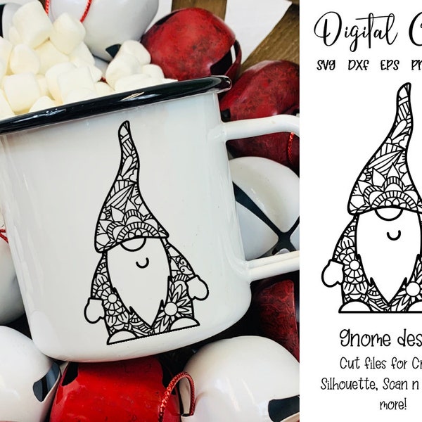 Zentangle Santa Svg - Etsy