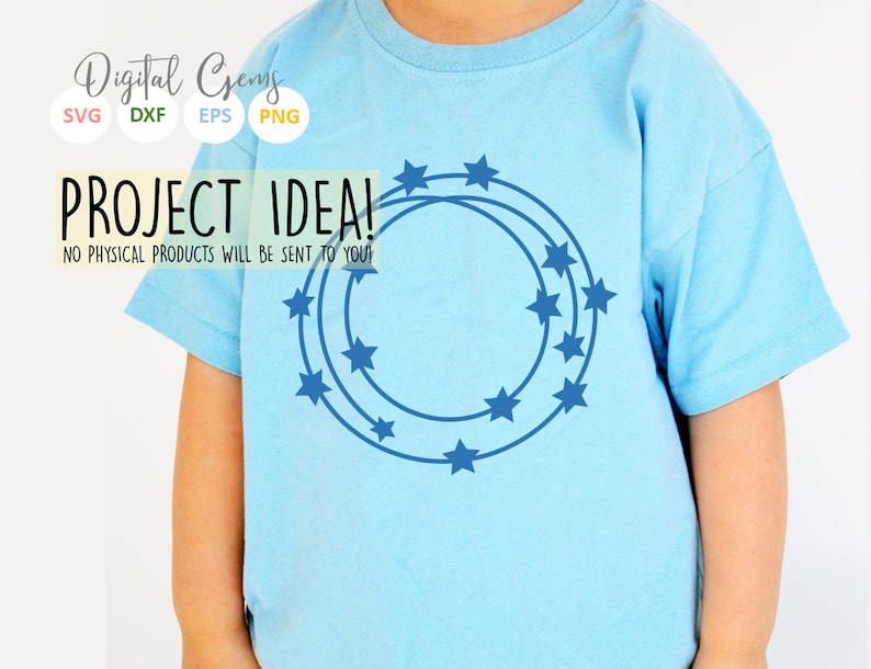 Star Monogram Frame Svg / Dxf / Eps / Png Files. Digital - Etsy