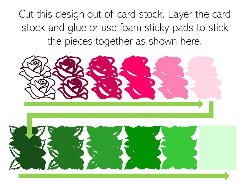 Roses Shadow Box SVG | Digital Download. Works With Cricut Joy ...