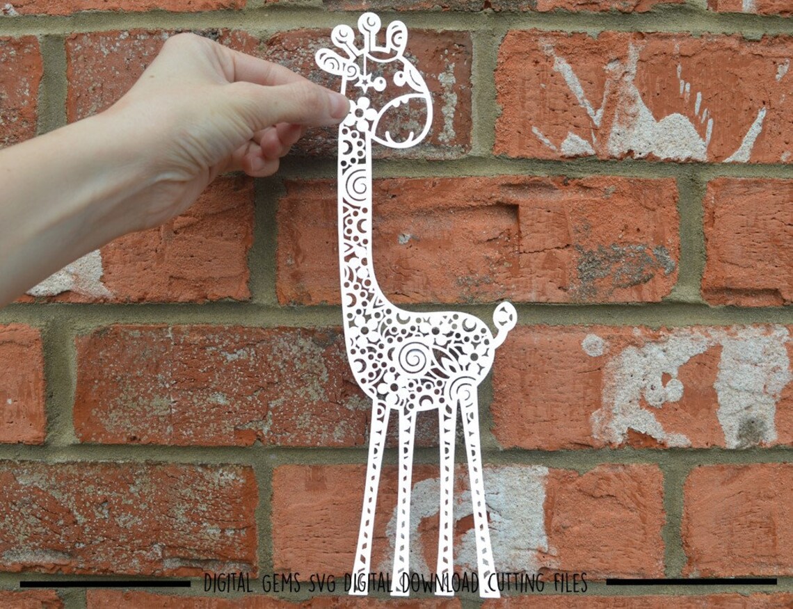 Giraffe Paper Cut Svg / Dxf / Eps / Files and Pdf / Png Printable ...