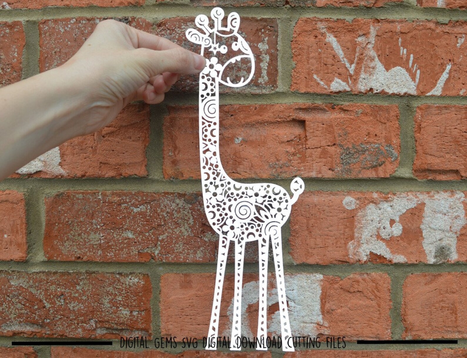Giraffe Paper Cut Svg / Dxf / Eps / Files and Pdf / Png Printable ...