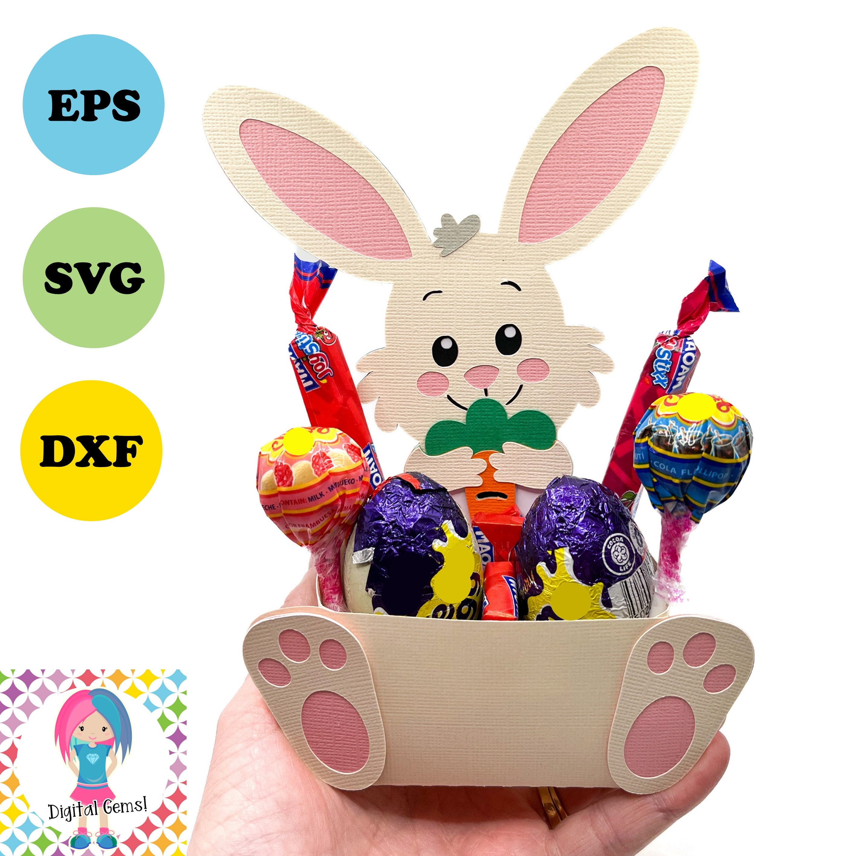Rabbit Belly Box SVG | Paper Craft Design. Digital Download. Works With ...