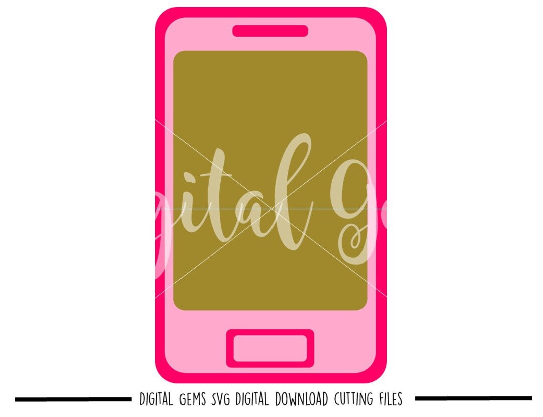 Mobile Phone / Cell Phone Svg / Dxf / Eps / Png Files. Digital Download ...