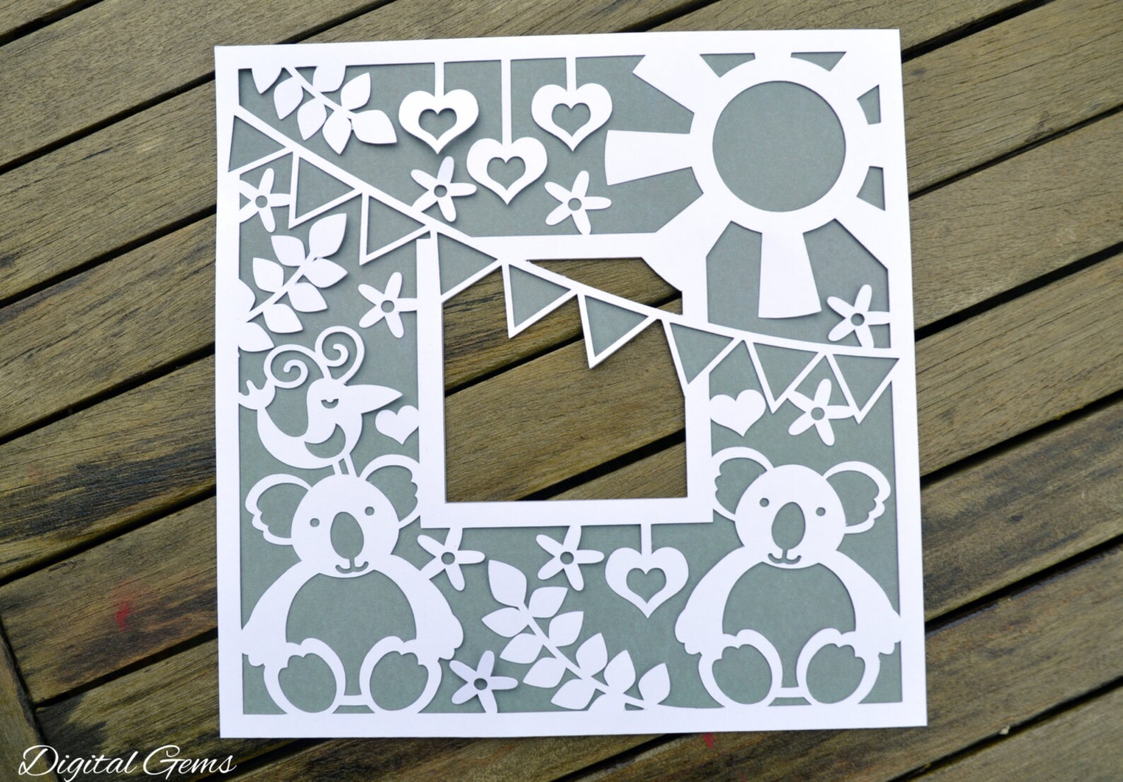 Koala Photo Frame Design. Svg / Dxf / Eps / Png Files and Pdf / Png ...