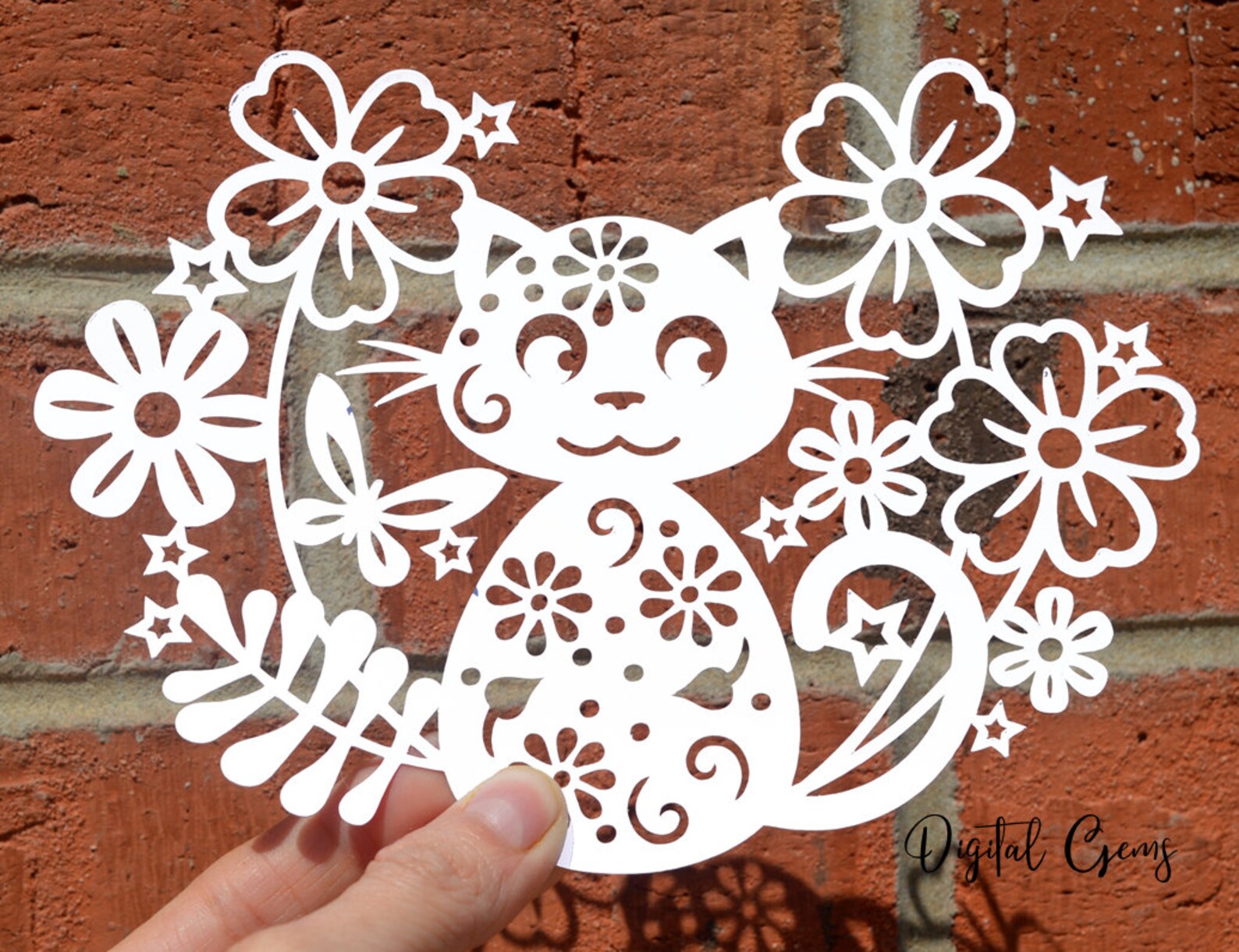 Cat Paper Cut Design. Svg / Dxf / Eps / Png Files and Pdf / - Etsy UK
