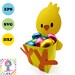 Chick Belly Box SVG: Paper Craft Template (digital Download) - Etsy