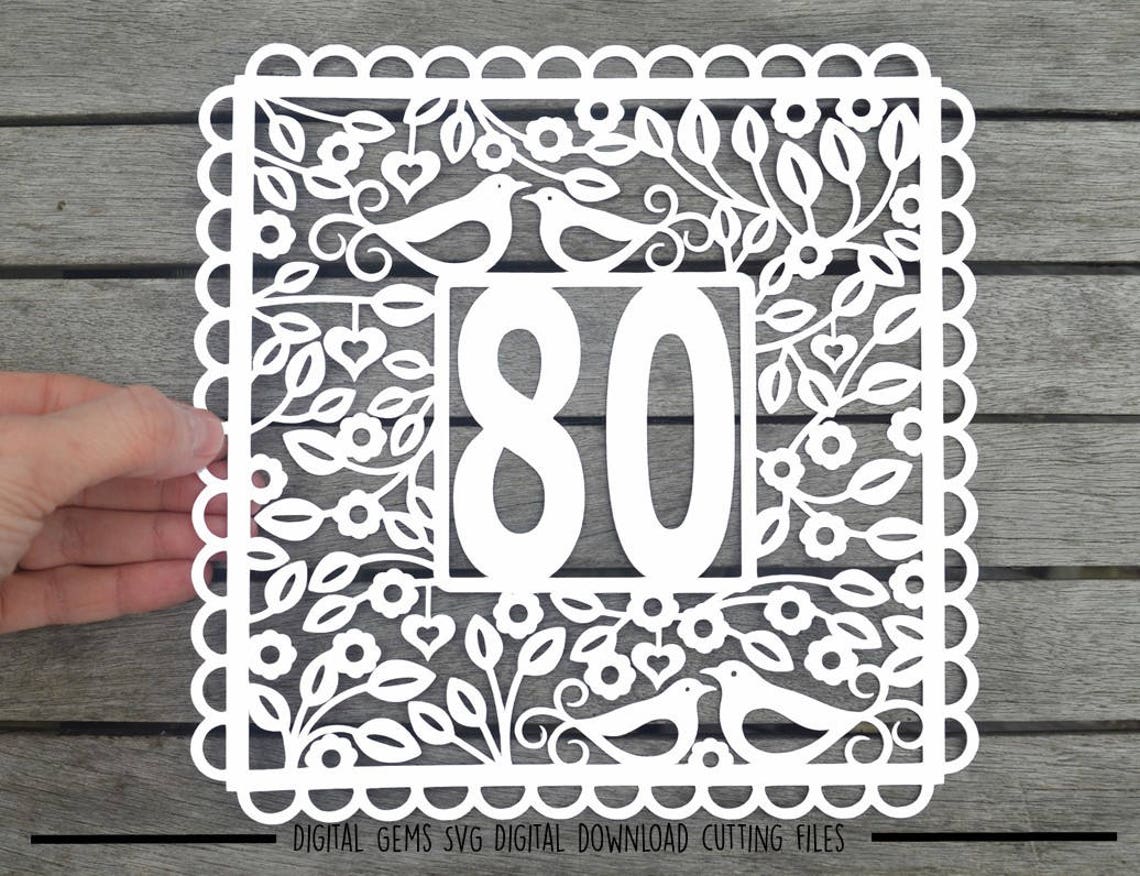Birthday Paper Cut Designs. Svg / Dxf / Eps / Png Files and Pdf / Png ...
