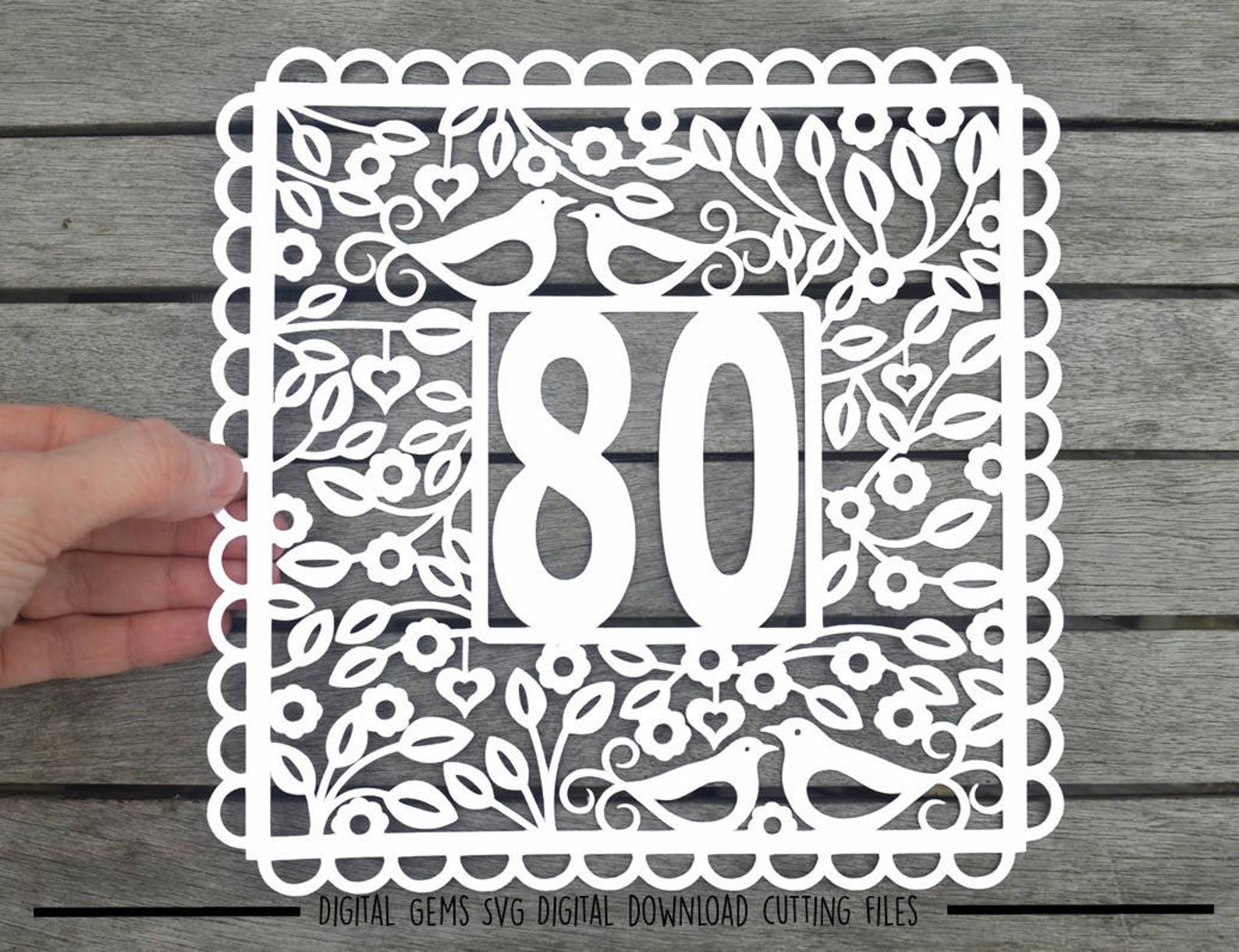 Birthday Paper Cut Designs. Svg / Dxf / Eps / Png Files and Pdf / Png ...