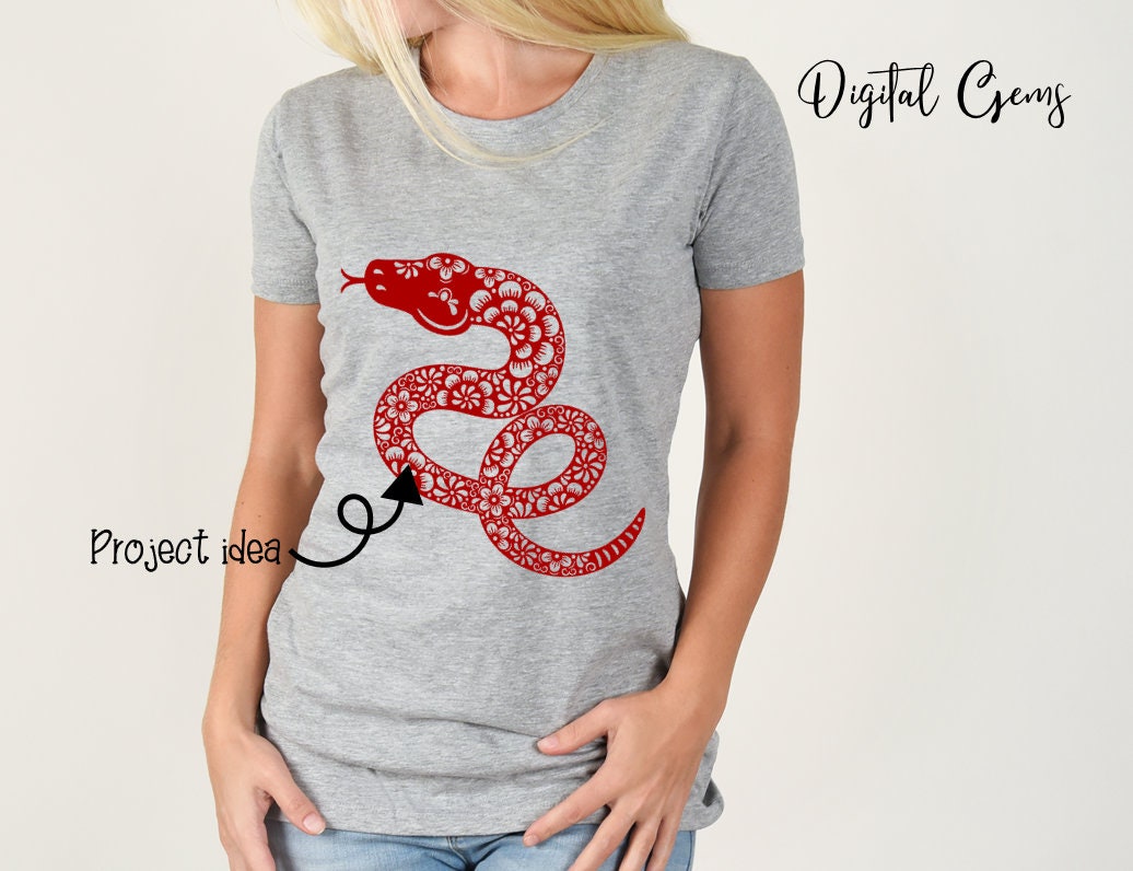 Snake, Chinese New Year, Svg / Dxf / Eps / Png Files. Digital Download ...
