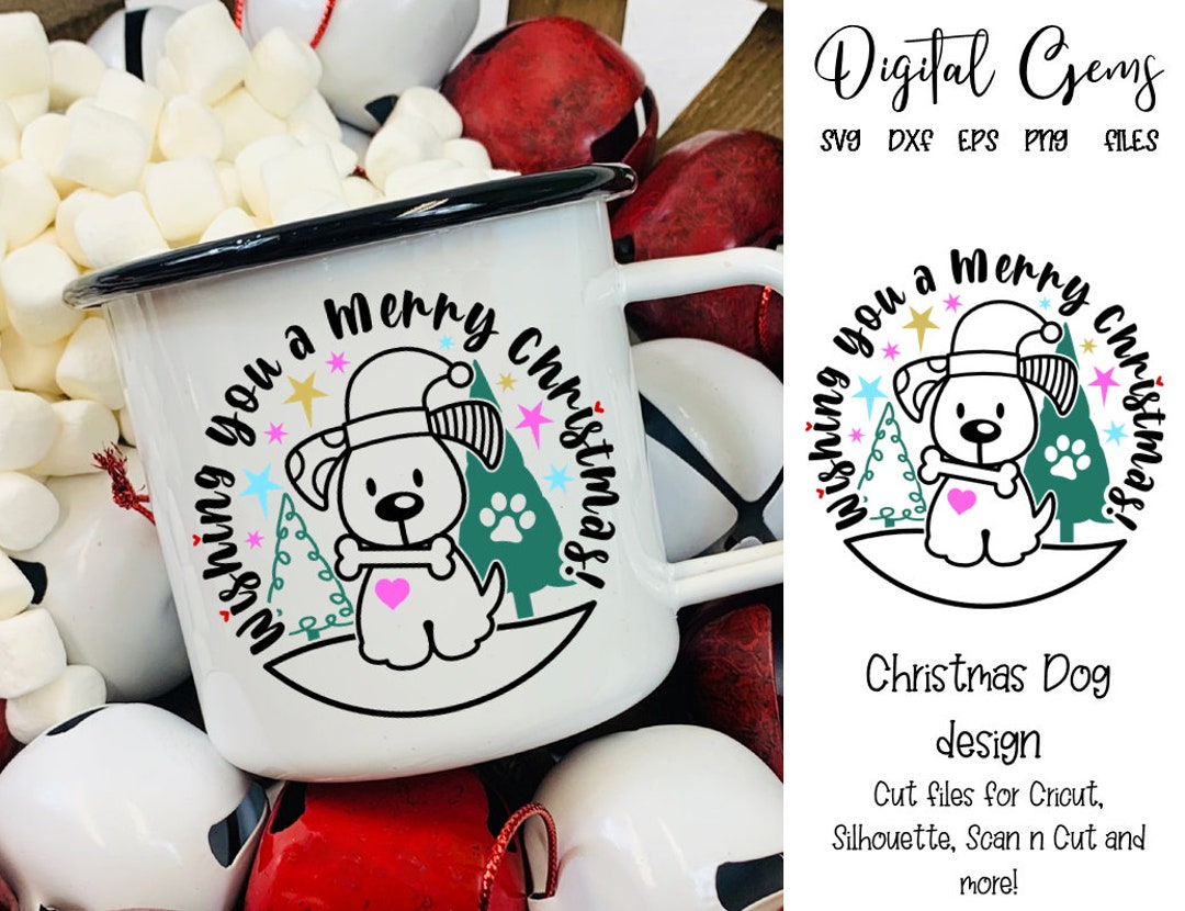 Dog Design. Christmas Svg / Dxf / Eps / Png Files. Digital Download ...