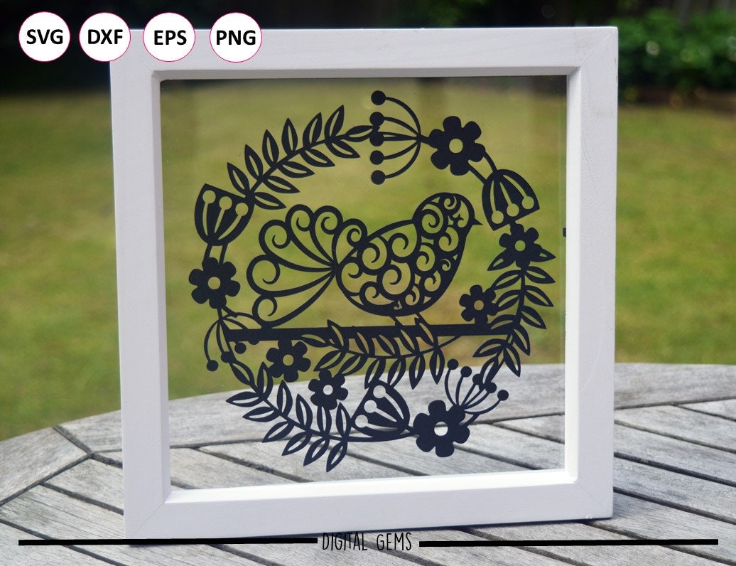 Bird Paper Cut Svg / Dxf / Eps / Files and Pdf / Png Printable - Etsy
