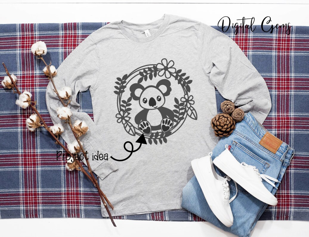 Koala Svg / Dxf / Eps / Png Files. Digital Download. Compatible With ...