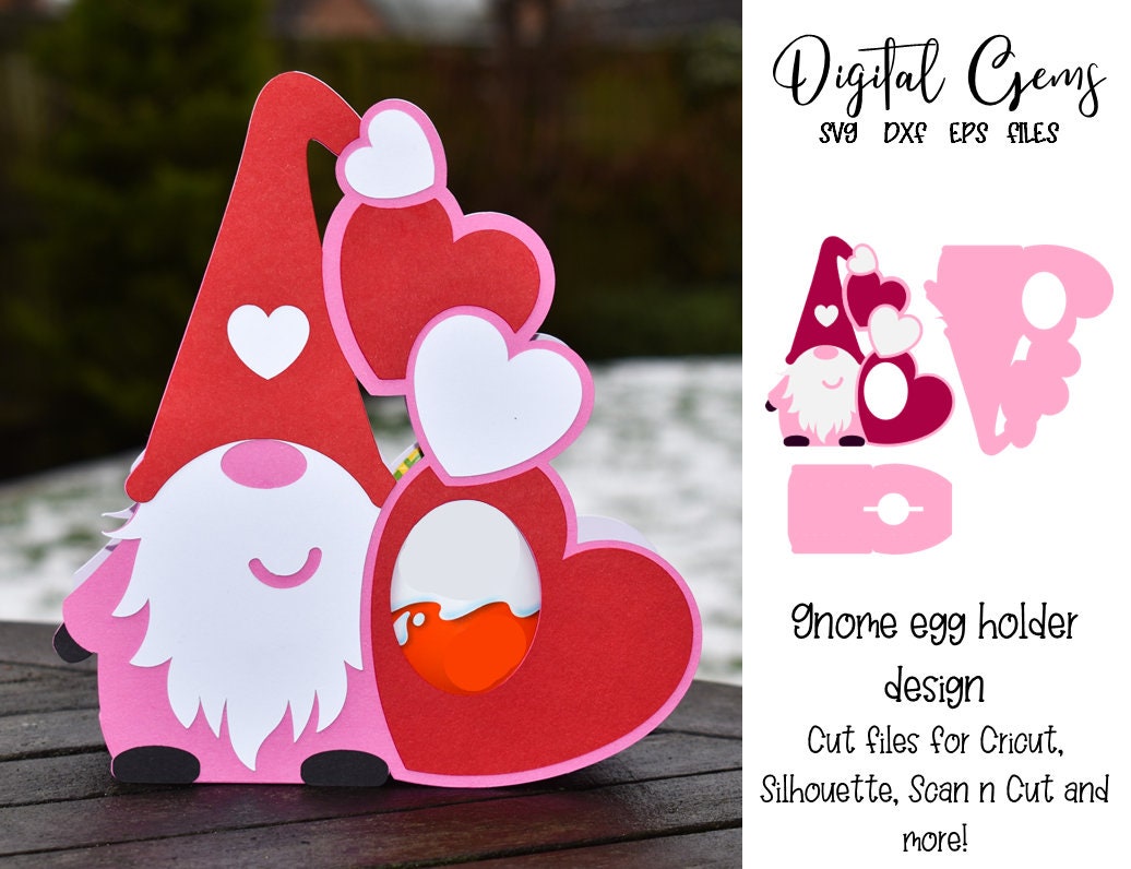 Gnome Egg Holder Design Easter Svg / Dxf / Eps Files. Digital | Etsy
