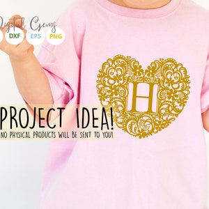 Alphabet Heart Paper Cut Bundle Svg / Dxf / Eps / Png Files and Pdf ...