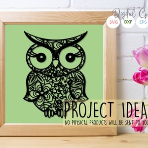 Owl Paper Cut Svg / Dxf / Eps / Files and Pdf / Png Printable Templates ...