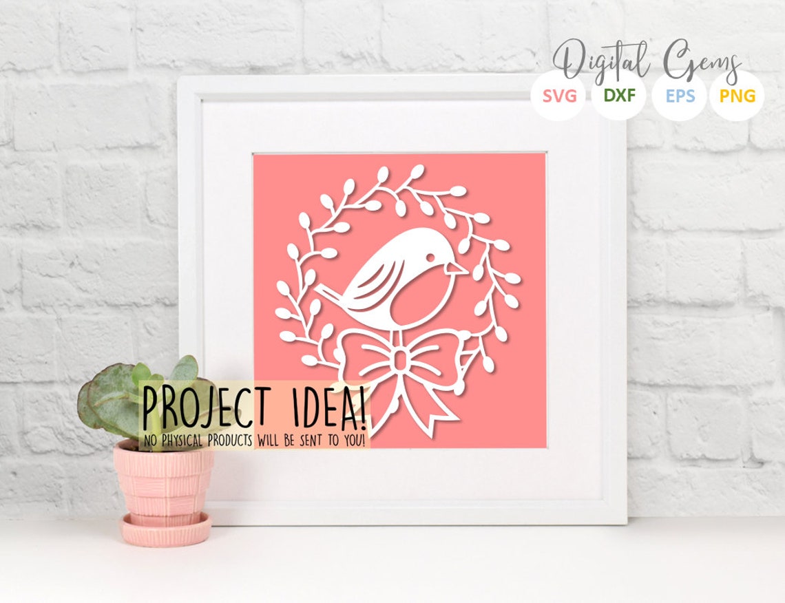 Christmas Robin Paper Cut Svg / Dxf / Eps / Files and Pdf / - Etsy UK