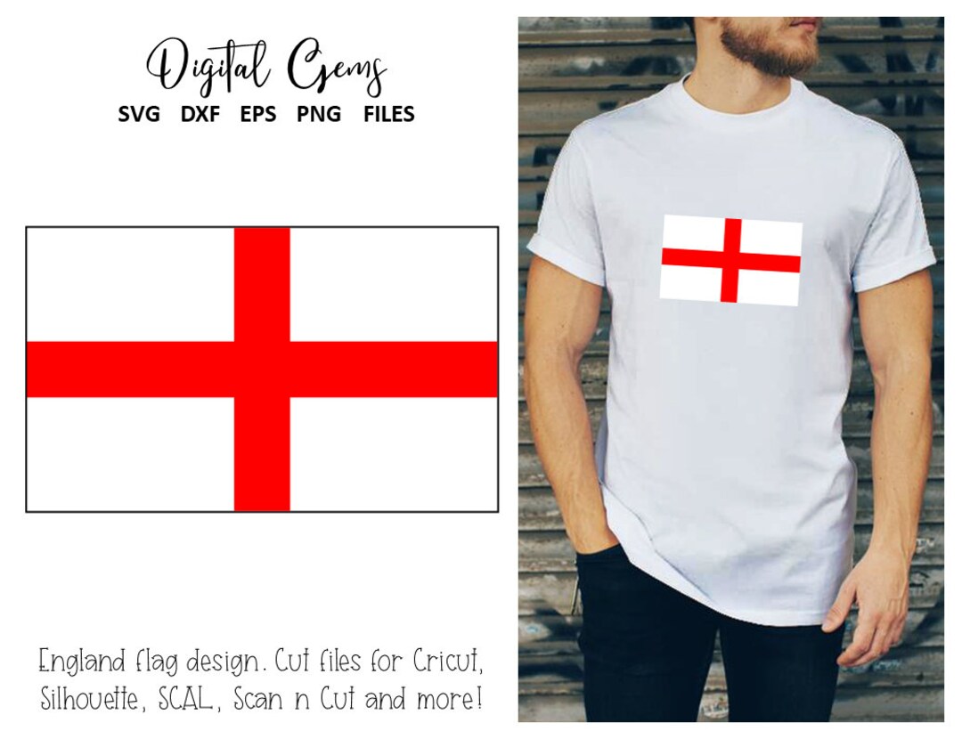 England Flag Svg / Dxf / Eps / Png Files. Digital Download. Compatible ...