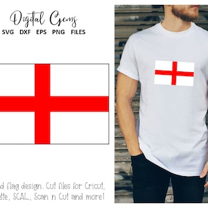 England Flag Svg / Dxf / Eps / Png Files. Digital Download. Compatible ...
