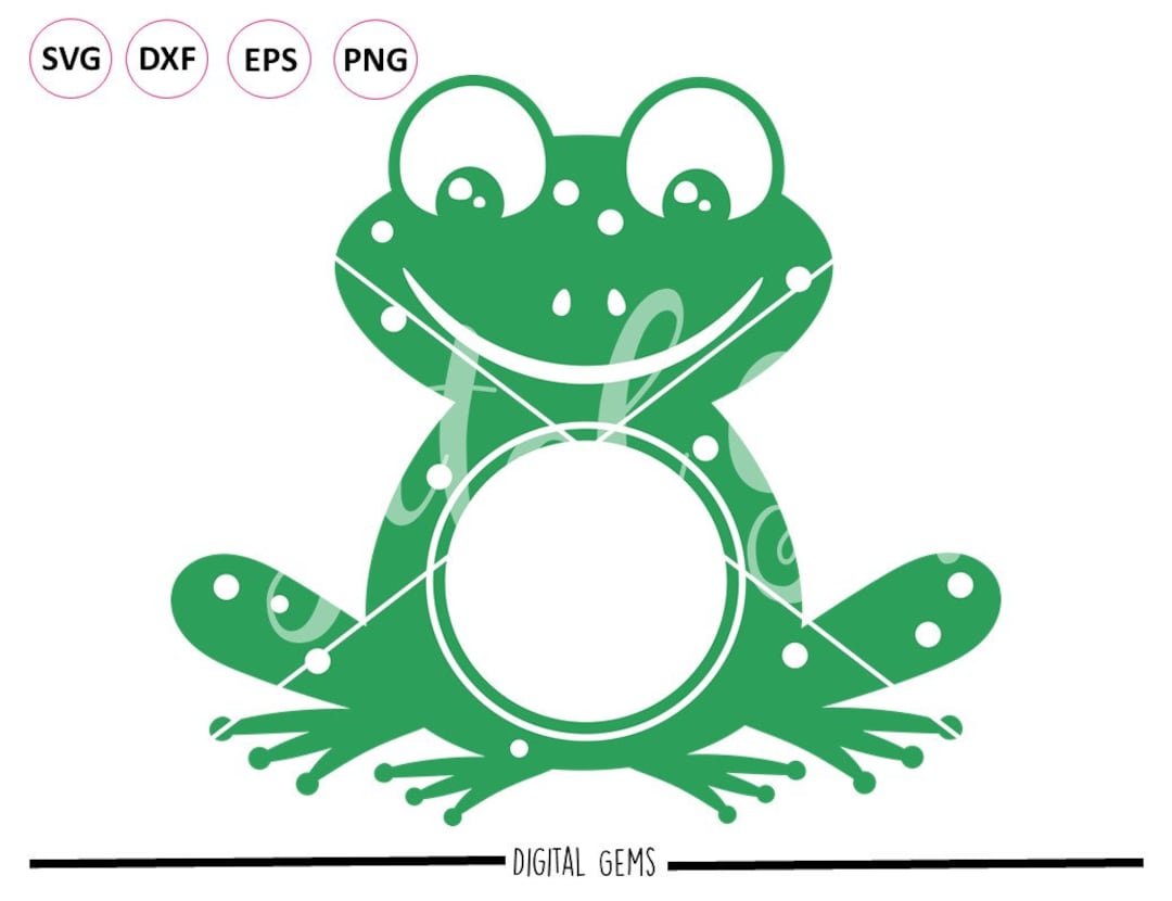 Frog Svg / Dxf / Eps / Png Files. Digital Download. Compatible With ...