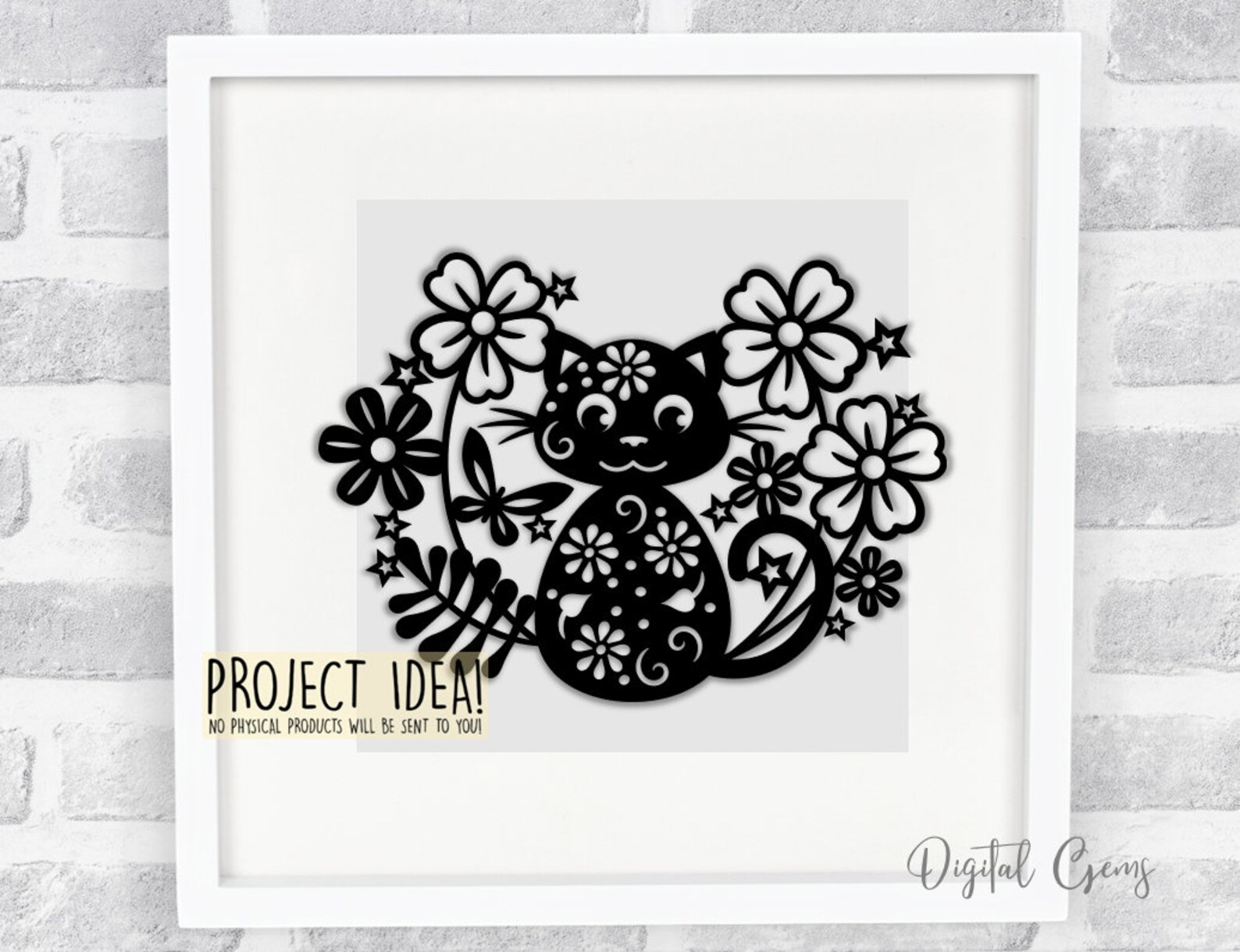 Cat Paper Cut Design. Svg / Dxf / Eps / Png Files and Pdf / - Etsy UK