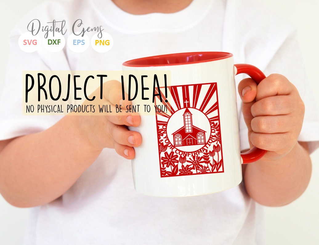 Confirmation paper cut svg / dxf / eps files and pdf / png | Etsy