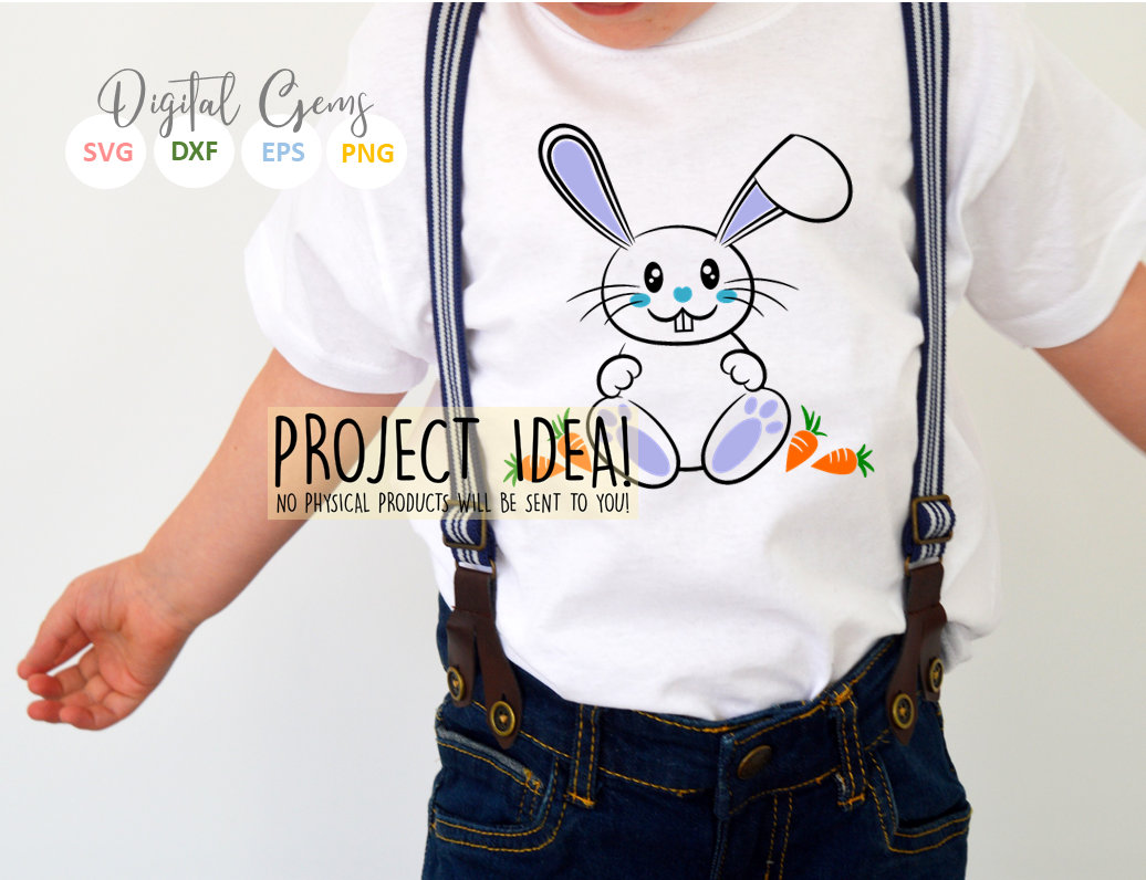 Bunny Rabbits Easter Svg / Dxf / Eps / Png Files. Download. | Etsy