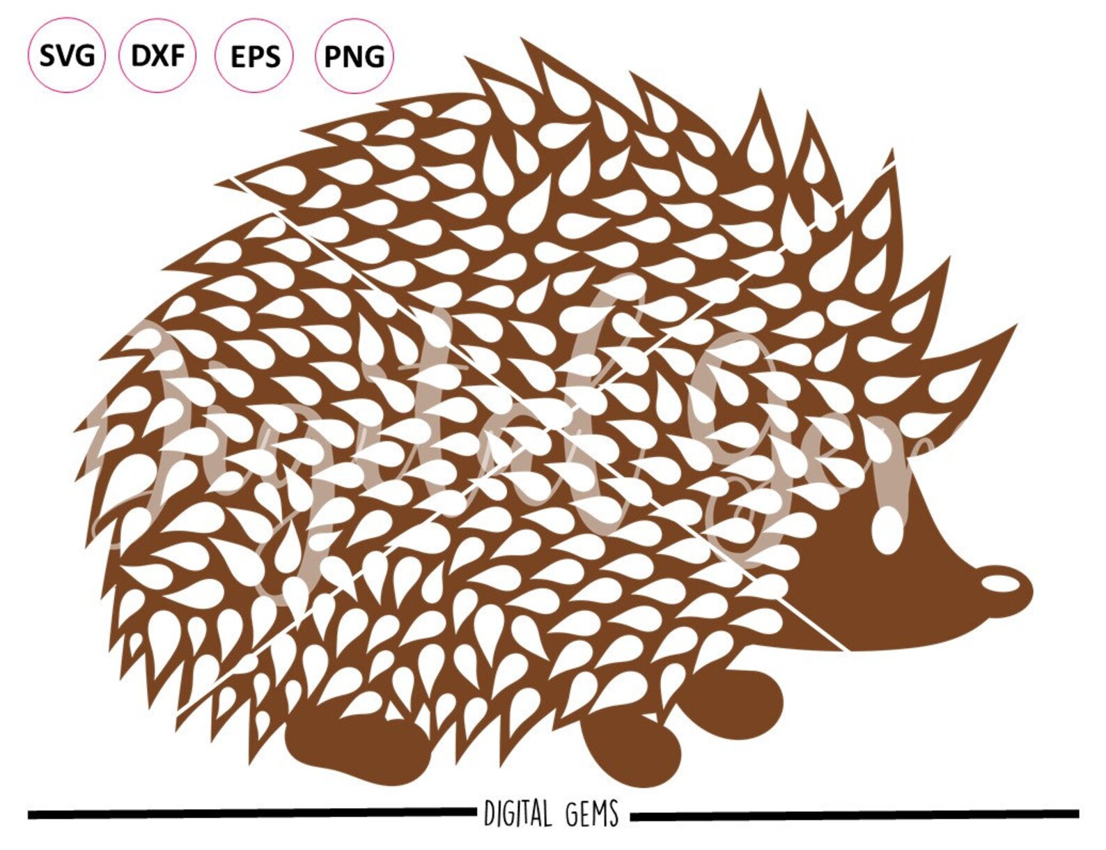 Hedgehog Svg / Dxf / Eps / Png Files. Digital Download. Compatible With ...
