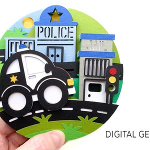 Police Shadow Box SVG | Digital Download. Works With Cricut Joy ...