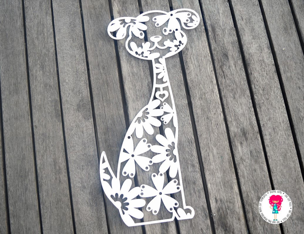 Dog Paper Cut Svg / Dxf / Eps Files and Pdf / Png Printable | Etsy UK
