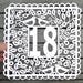 Number 18 Paper Cut Svg / Dxf / Eps / Files and Pdf / Png Printable ...