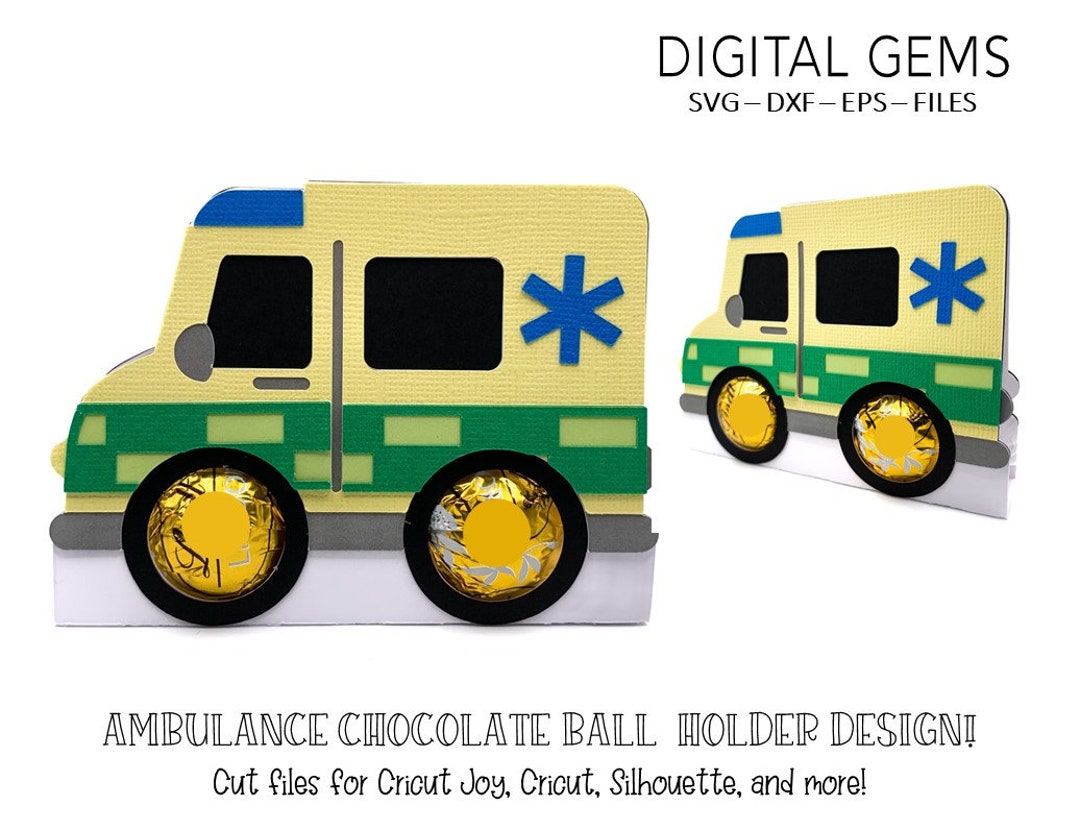 Ambulance Chocolate Ball Holder SVG: Easter Design (digital Download ...