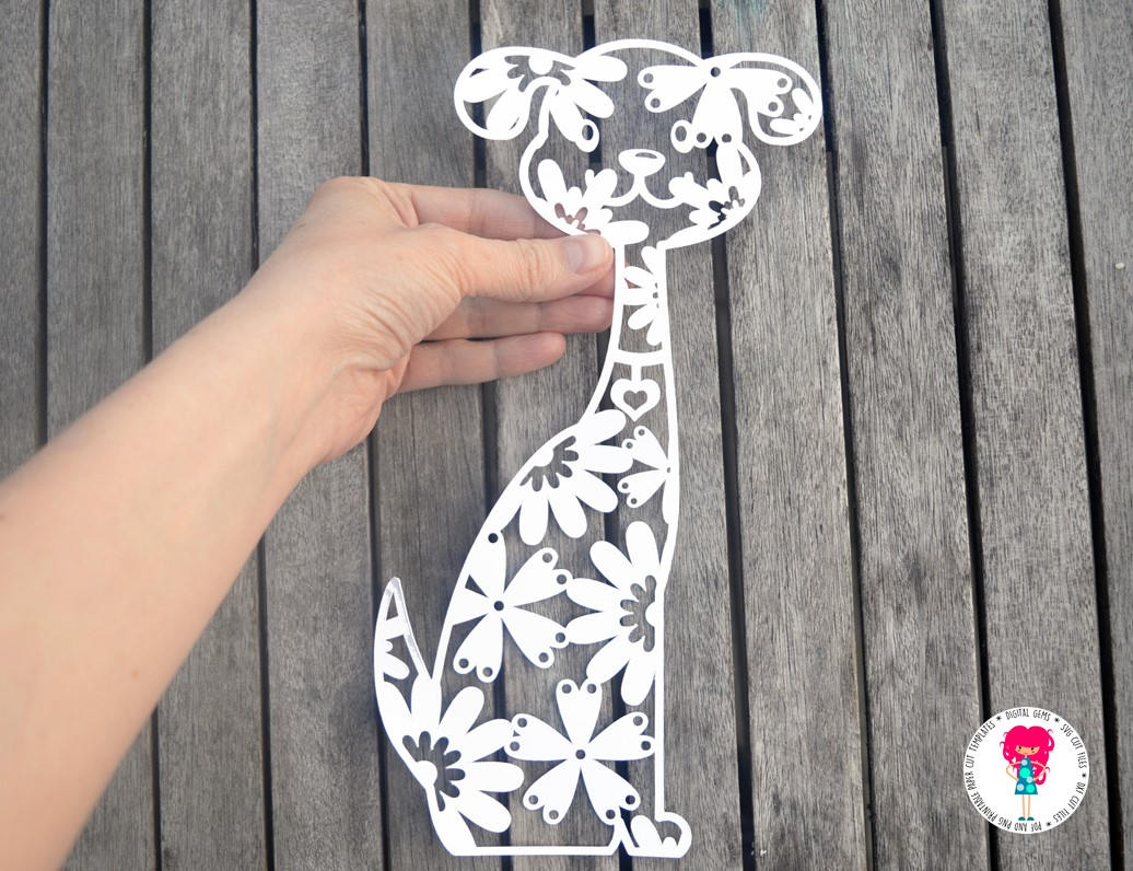 Dog Paper Cut Svg / Dxf / Eps Files and Pdf / Png Printable | Etsy UK