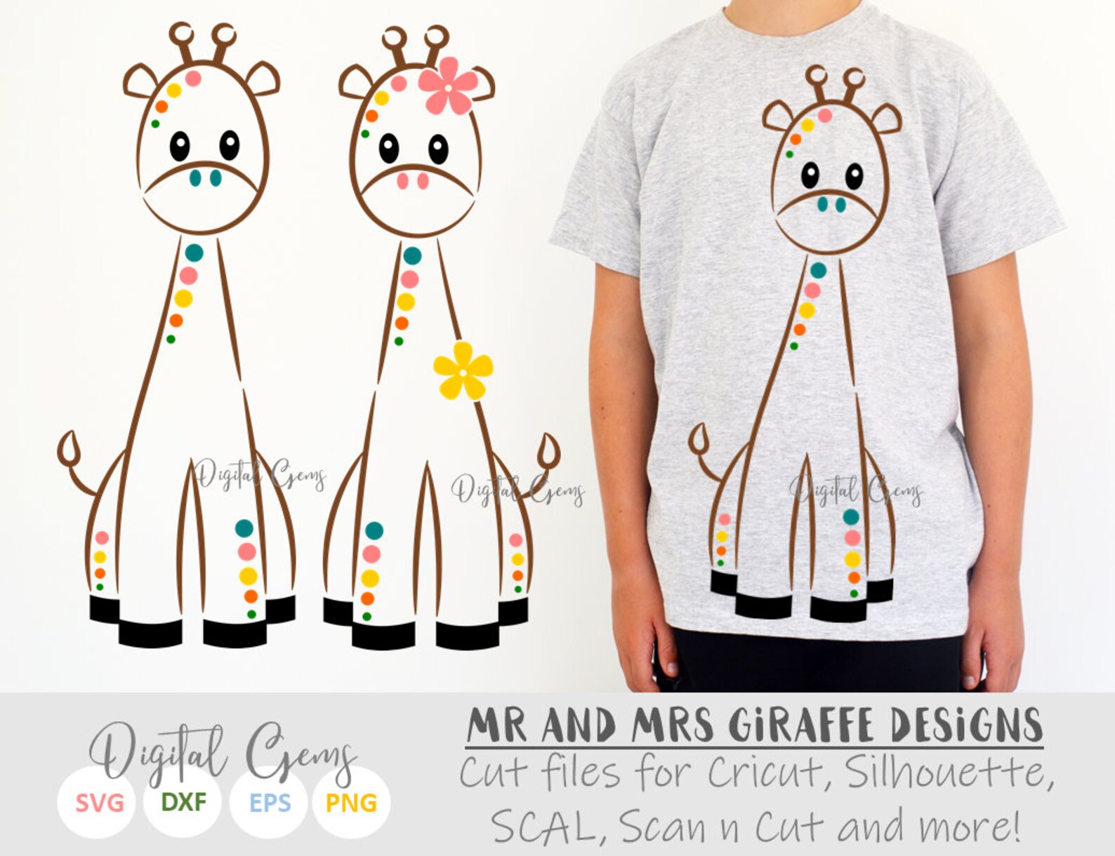 Giraffe Svg / Dxf / Eps Files. Digital Download. Compatible With ...