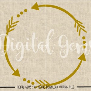 Arrow Round Frame Svg / Dxf / Eps / Png Files. Download. Compatible ...