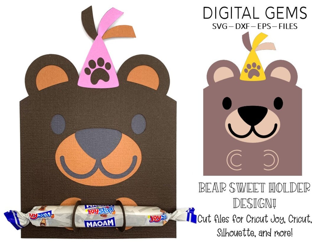 Bear Candy Holder SVG: Cricut, Silhouette, and More! (digital Download ...