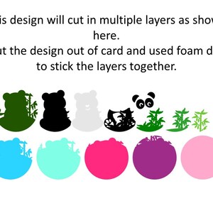 Panda, Layered Paper Design Svg / Dxf / Eps Files. Digital Download ...