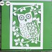 Owl Paper Cut Svg / Dxf / Eps / Files and Pdf / Png Printable Templates ...