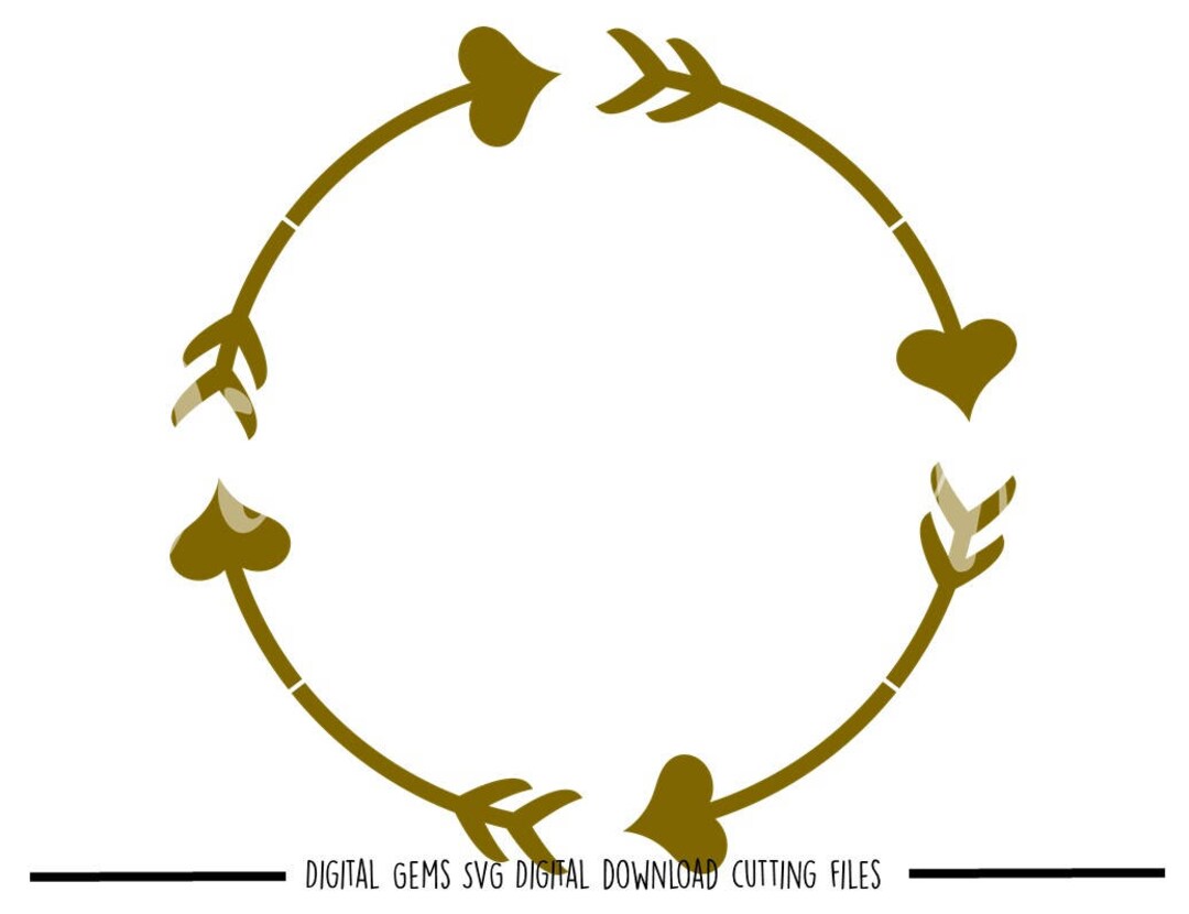Arrow Frame Svg / Dxf / Eps / Png Files. Digital Download. Compatible ...