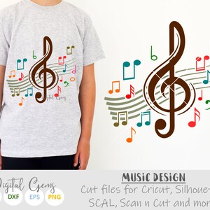 Treble Clef Music Note Svg / Dxf / Eps / Png Files. Download ...