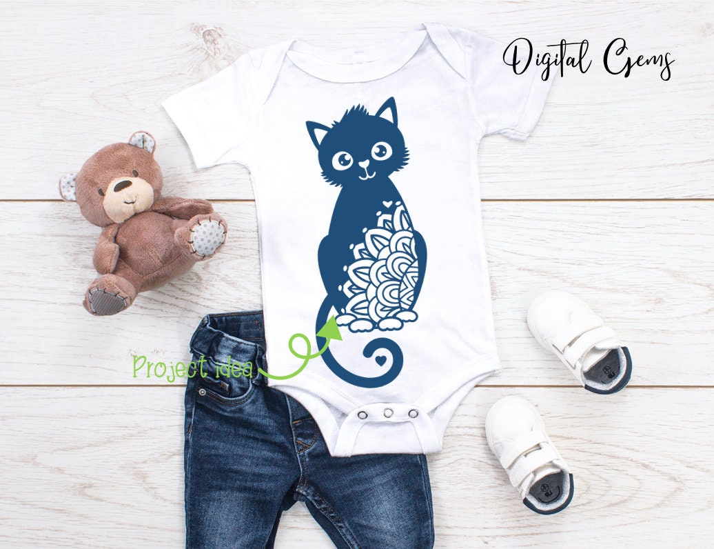 Cat Svg / Dxf / Eps / Png Files. Digital Download. Works With | Etsy