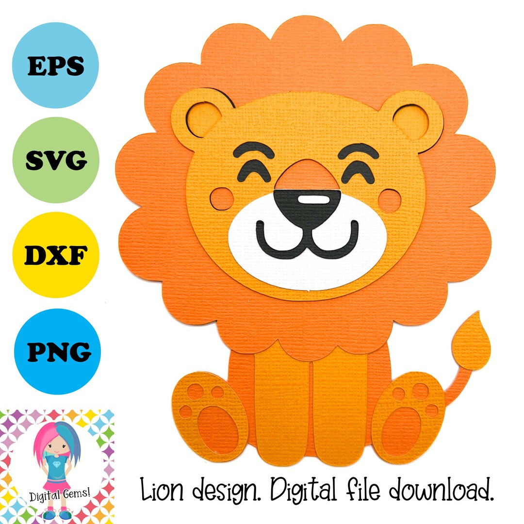 Lion SVG: Paper Craft Design for Cricut (digital Download) - Etsy