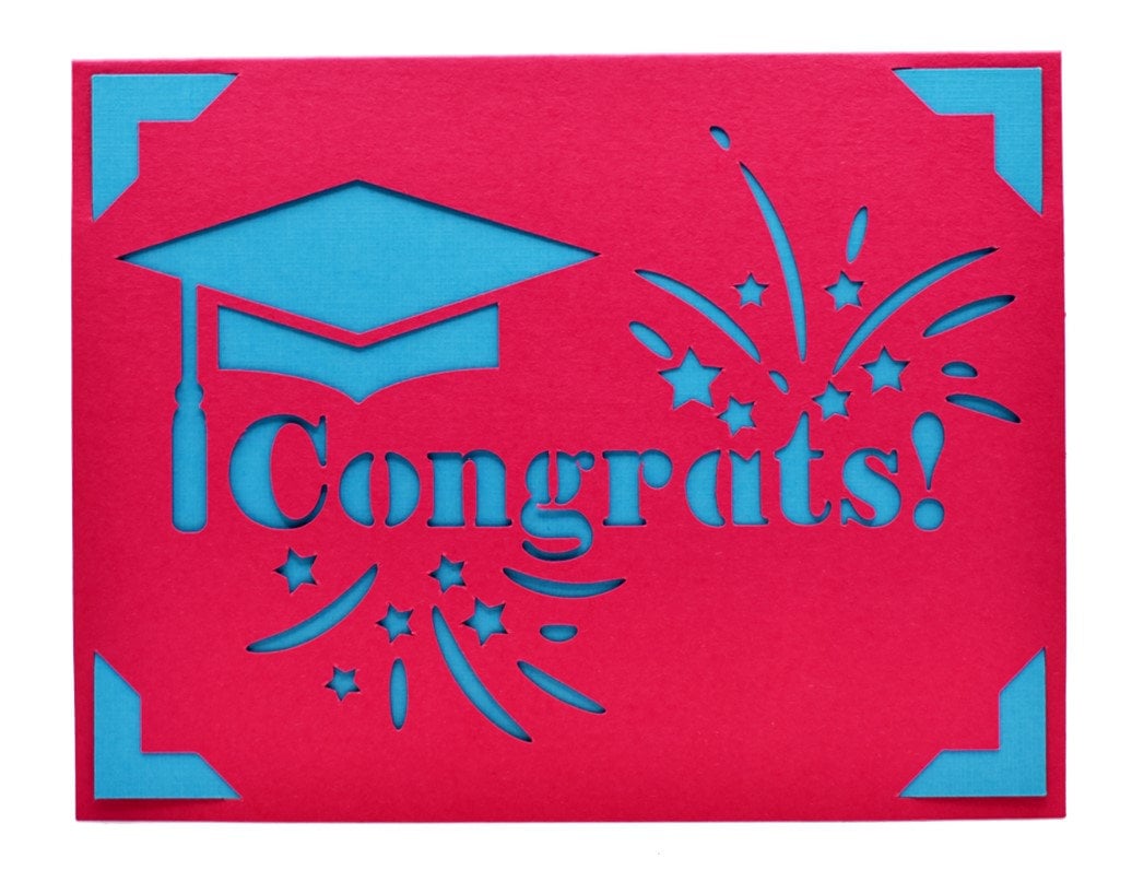 Congrats Graduation Cricut Joy Insert Card Design. Digital - Etsy