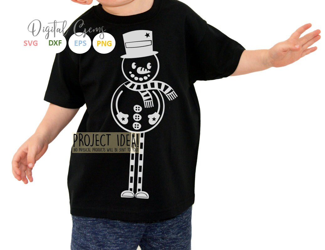 Snowman Snow Man Svg / Dxf / Eps / Png Files. Download. | Etsy