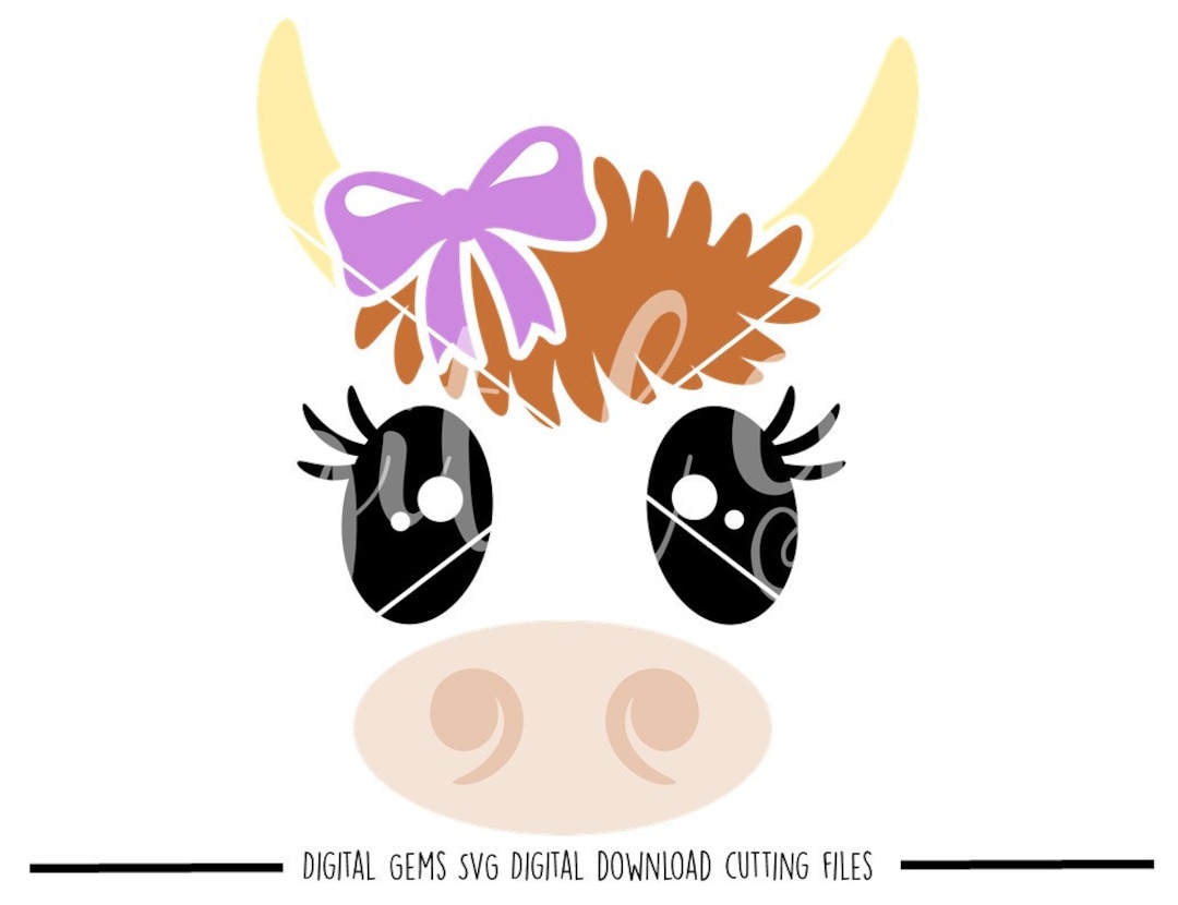 Cow Face Svg / Dxf / Eps / Png Files. Digital Download. Compatible With ...