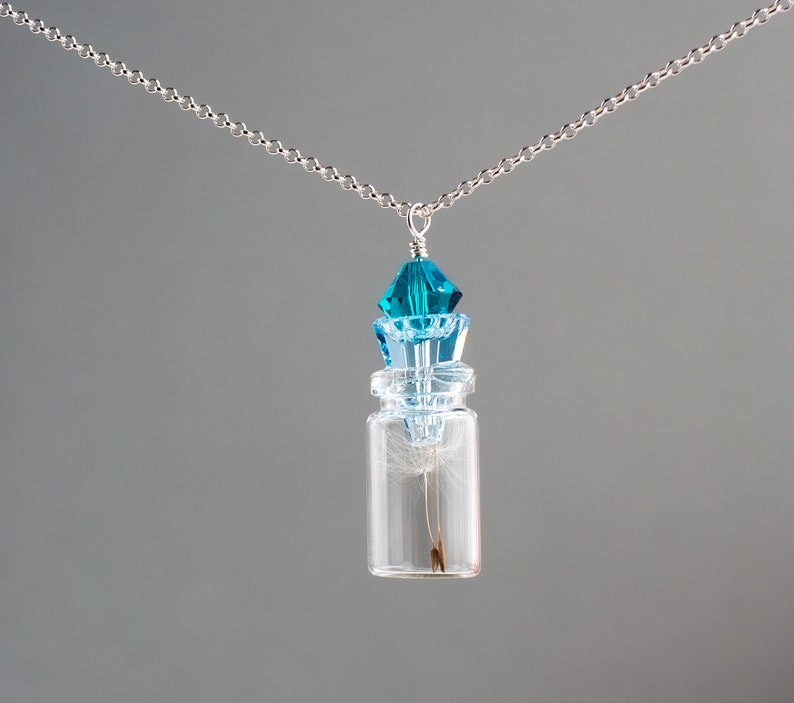 Dandelion Seed Necklace, Wish Dandelion Pendant, Dandelion Jewelry ...