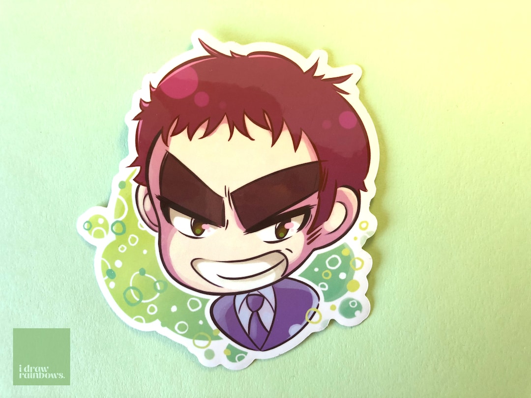 FLCL Fooly Cooly Eyebrows (commander Amarao) Vinyl Sticker - Etsy