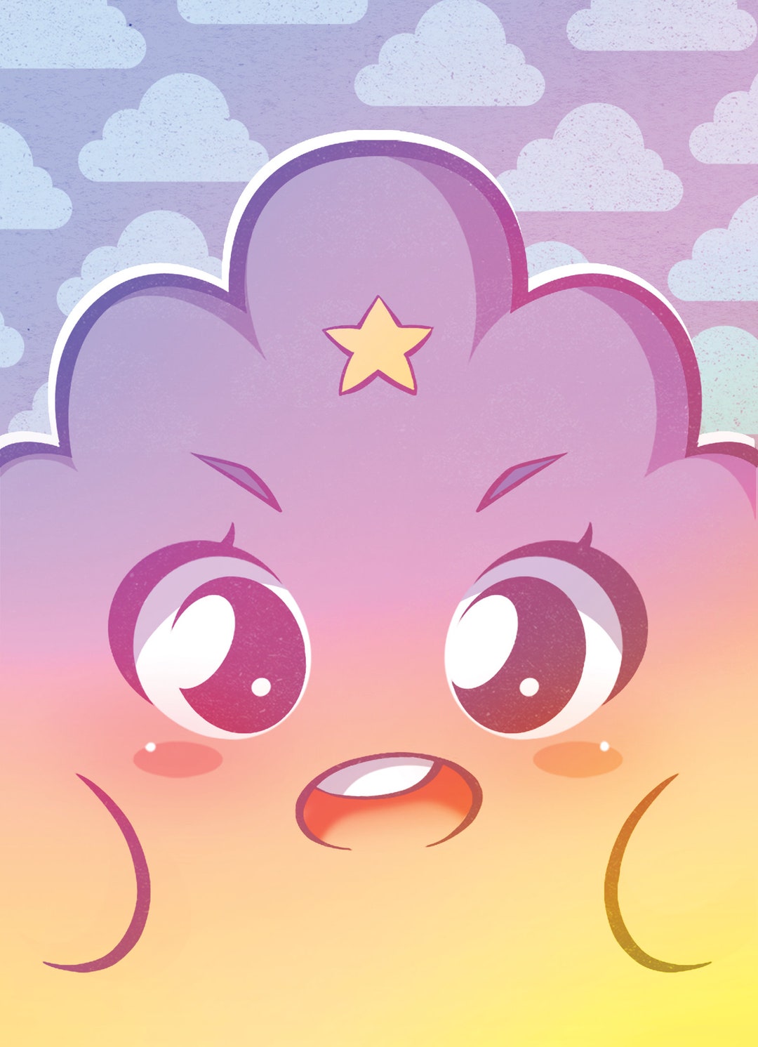 Adventure Time LSP (lumpy Space Princess) - Mini Print 5"x7" - Etsy