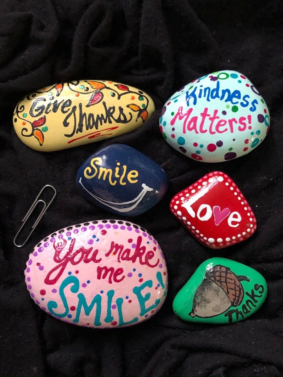 6 Pocket Rocks: Friendship Good Vibes Love Faith Encouragement - Etsy