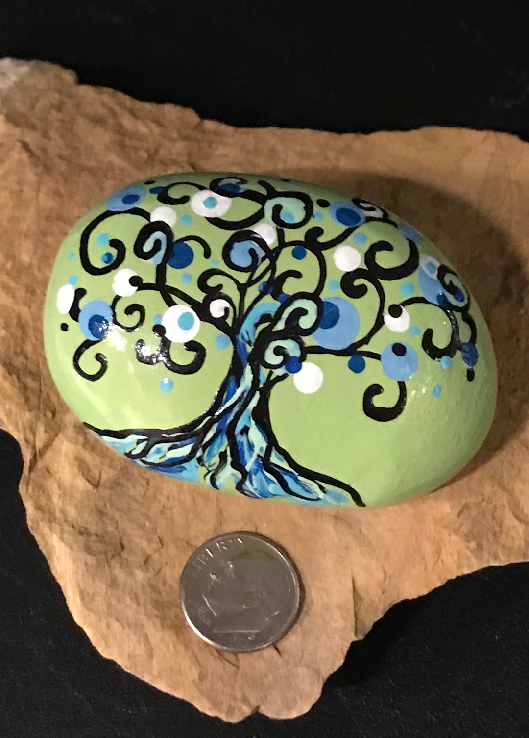 Friendship Tree Colorful Painted Rock - Etsy