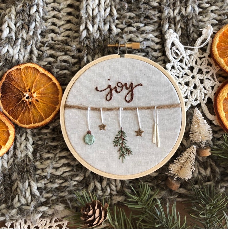 Pine Branch Joy Pattern - Etsy